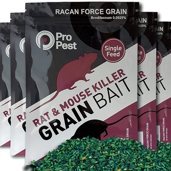 Buy ProPest 6x25g Single Feed Mouse & Rat Killer Control Poison Wheat ...