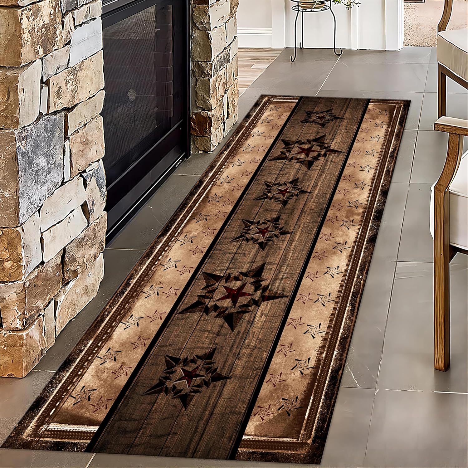 Amazon.com: PLMHXC Western Cowboy Long Hallway Rug Runners, 2x10ft ...