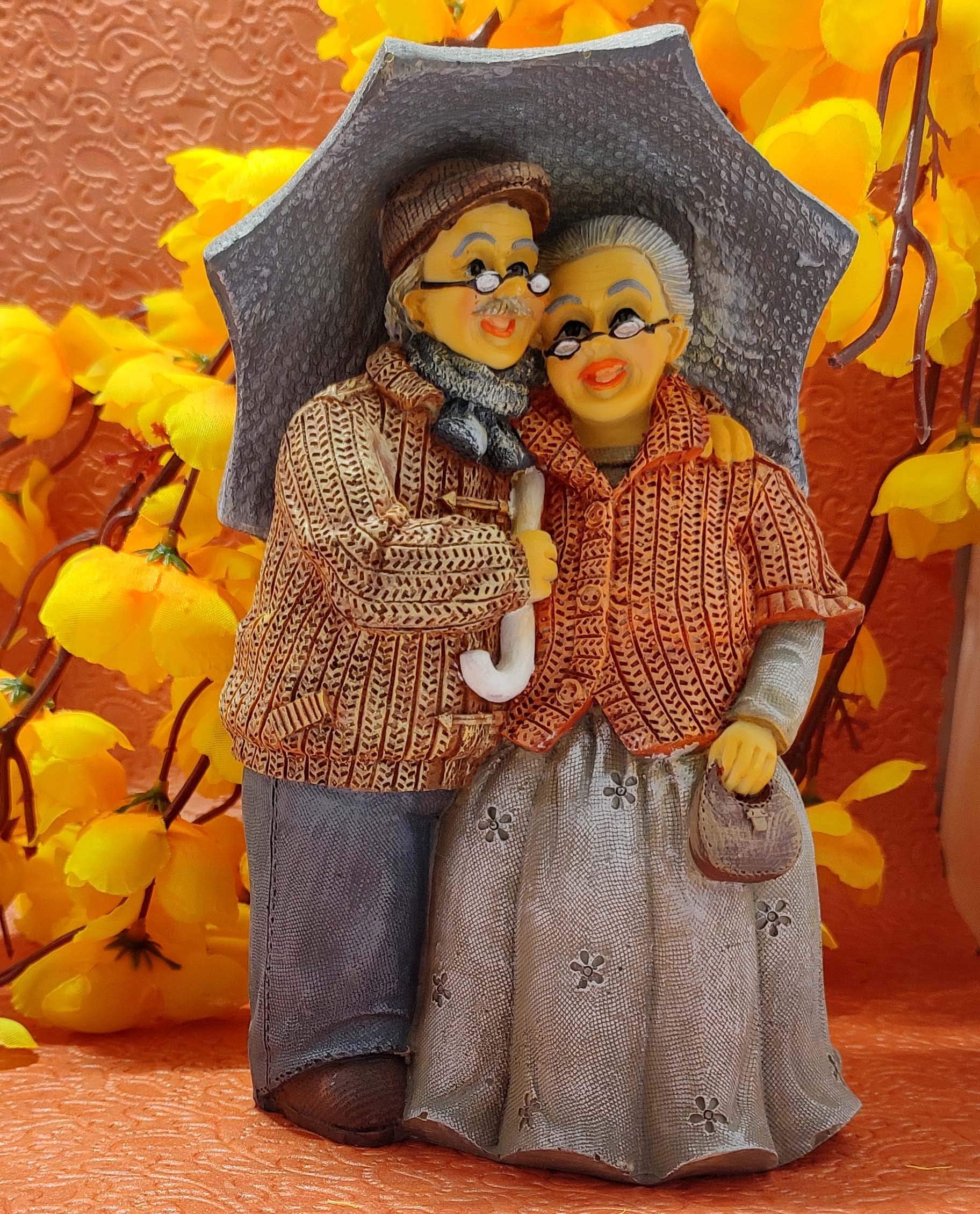 Buy Saudeep India Polyresin Dada Dadi Couple Idol For Gift |Grand ...