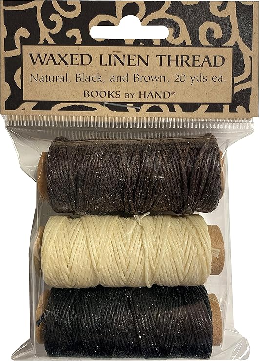 Amazon.com: Lineco, Natural Waxed Linen Thread 20 Yards, Books by Hand ...