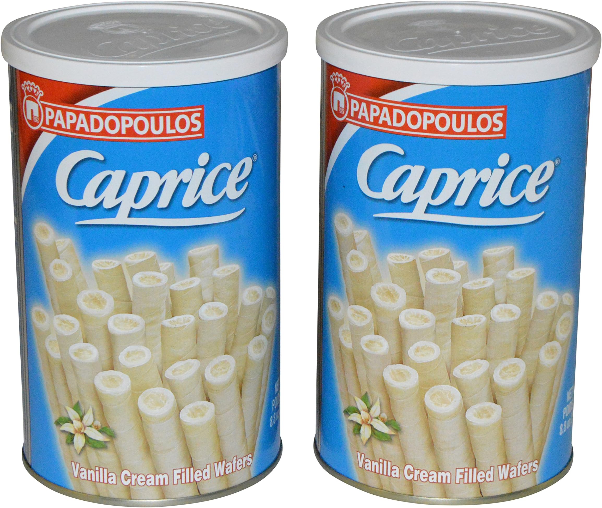 Amazon.com : Papadopoulos Caprice Wafer Rolls (Vanilla) : Grocery ...