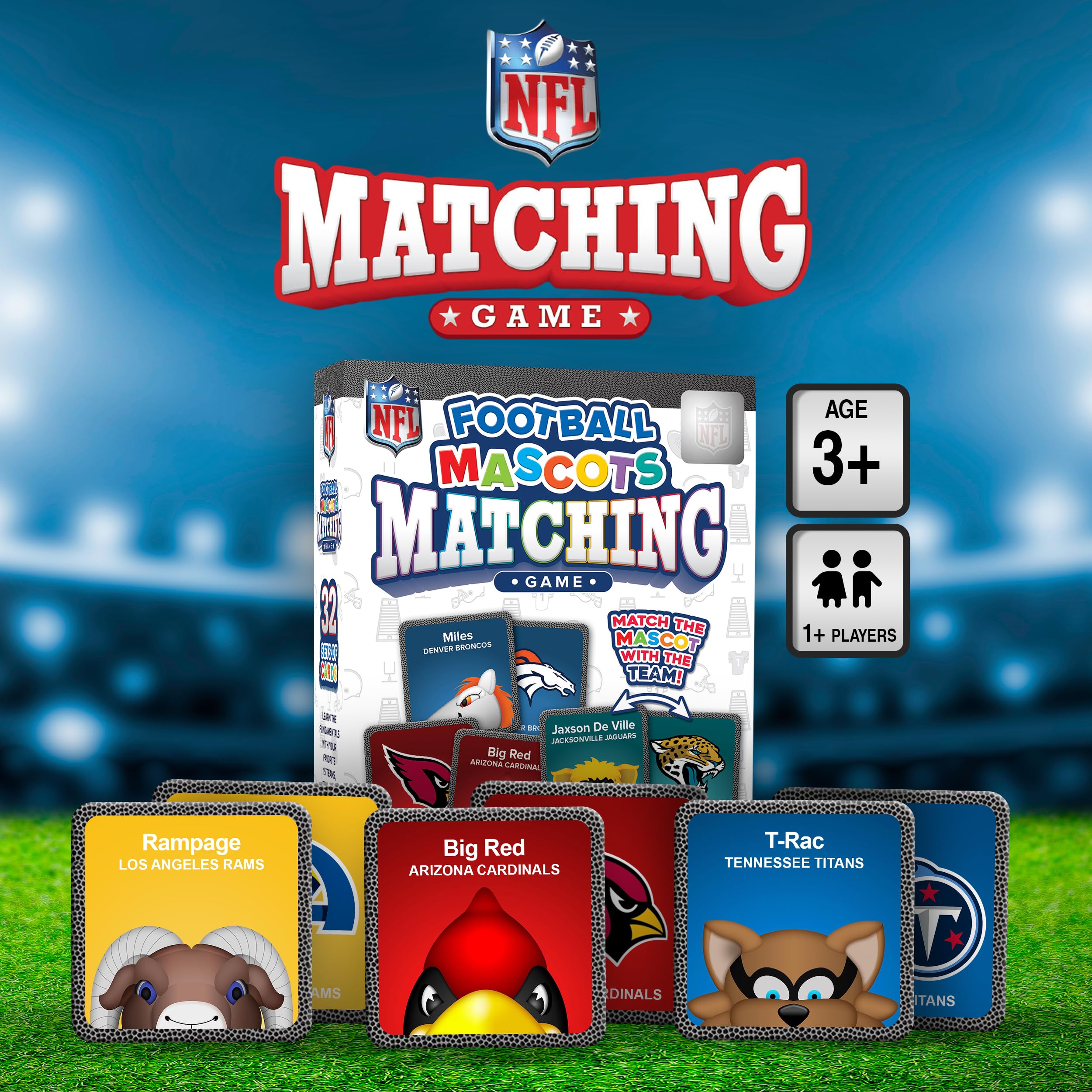 Snapklik.com : MasterPieces Sports Games - NFL Mascots Matching Game ...