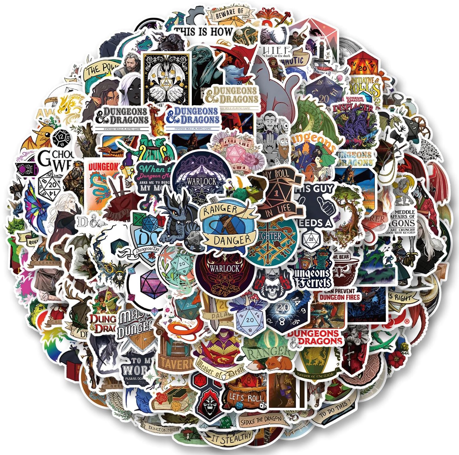 Amazon.com: Glassstaff You Can Certainly Try DND Stickers - Dungeons ...