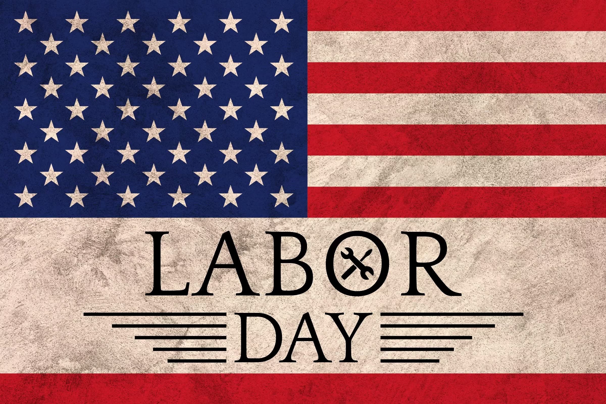 Happy Labor Day Flag