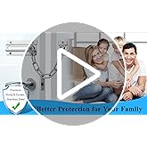 INBOF 2 Pack Door Chain Lock, Premium Chain Door Lock, Thickened Door ...