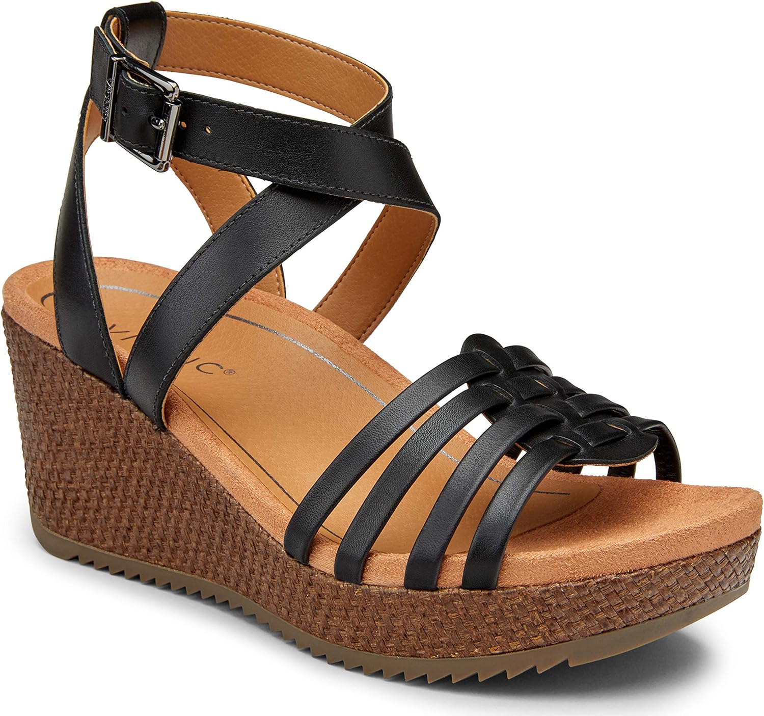 Amazon.com | Vionic Clarisa Black 8.5 M | Platforms & Wedges