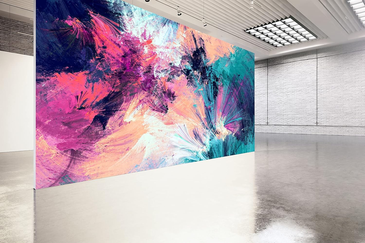 Amazon.com: Colorful Ink Wall Mural Wallpaper Wall Art Peel and Stick ...