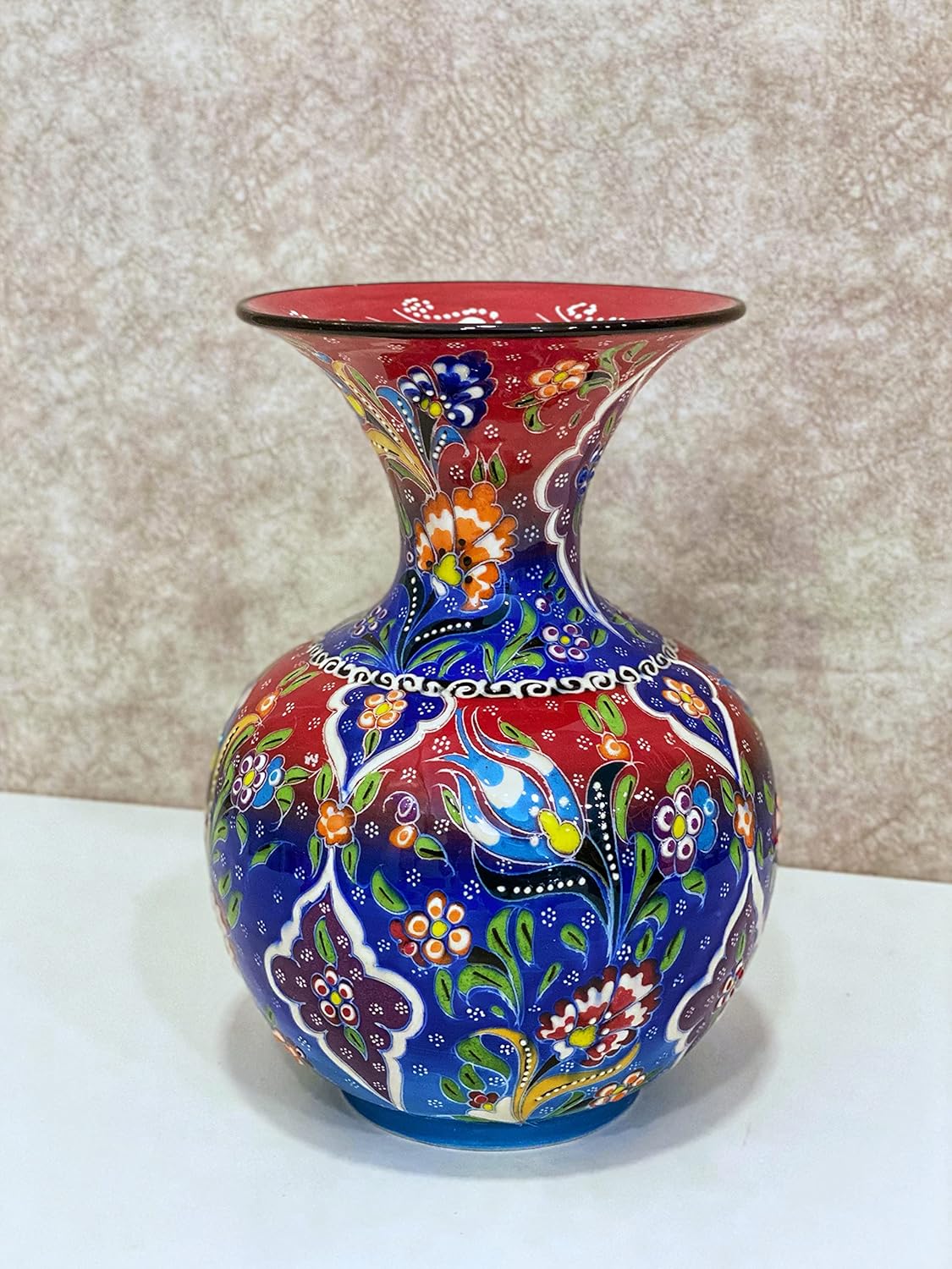 Amazon.com: IstanbulArtWorkshop 8'' Decorative Turkish Ceramic Vase ...