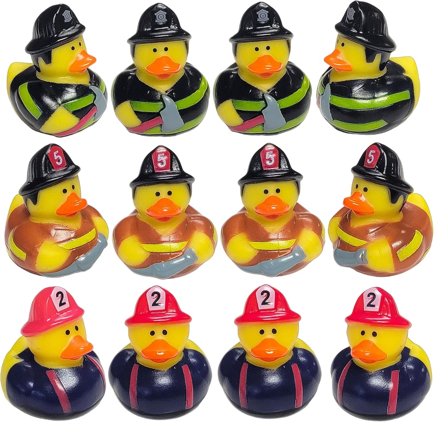 Amazon.com: AMERICAN WIT Firefighter Rubber Ducks (2") Standard Size ...