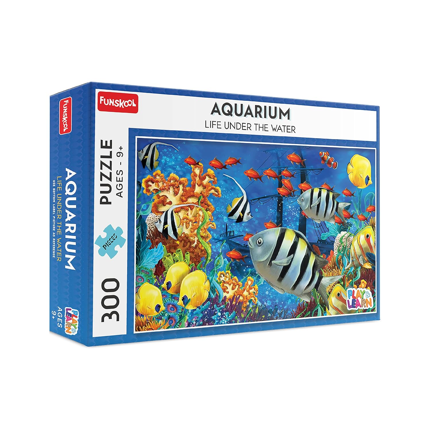 Buy Play & Learn Funskool Aquarium Jigsaw Puzzle Game for Kids, 300 ...