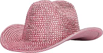 Amazon.com: Disco Ball Cowboy Hat - Sparkling Mirrored Ball Cowboy Hat ...
