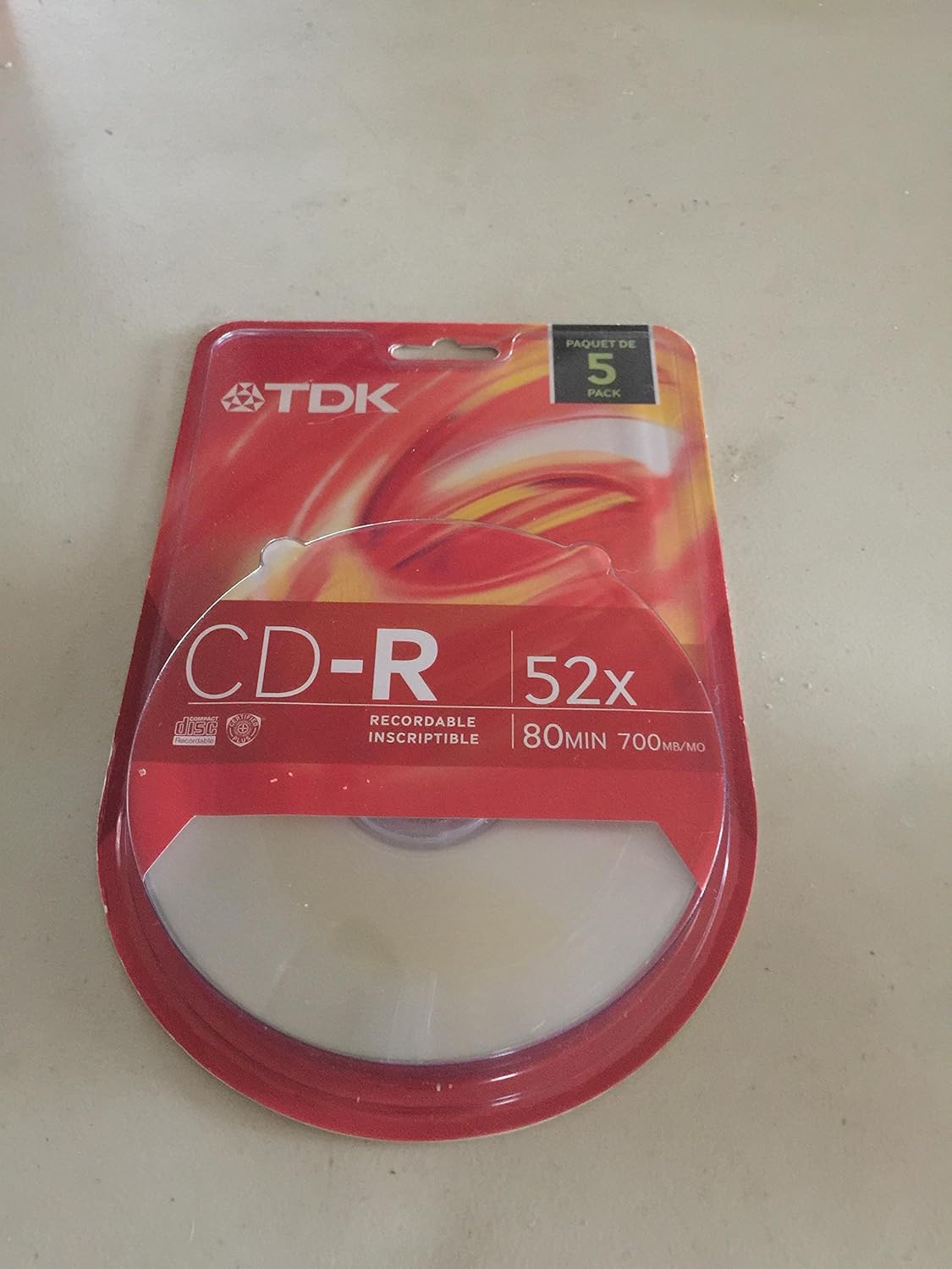 Amazon.com: TDK CD-r 80 Minute Data 52X Blister Pack : Electronics