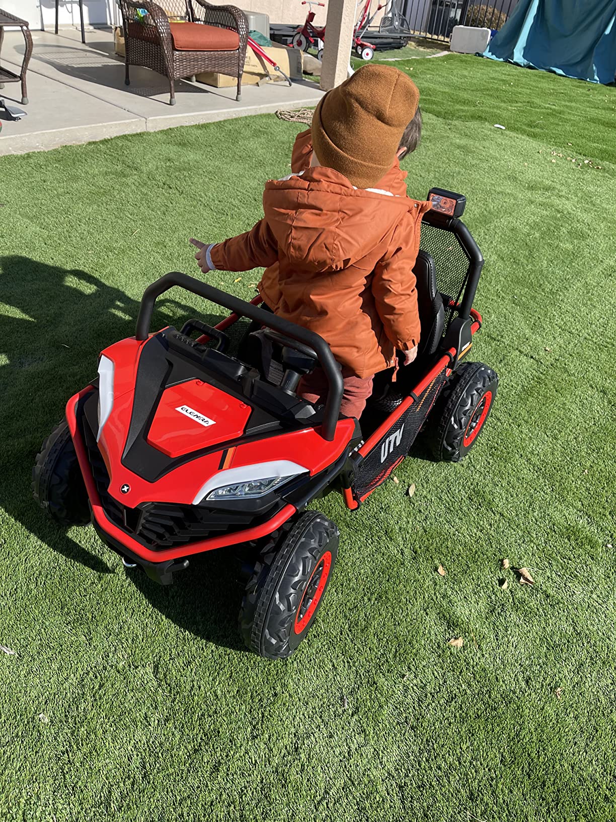 $13/mo - Finance ELEMARA 2 Seater Ride on Car,12V Battery Powered Off ...