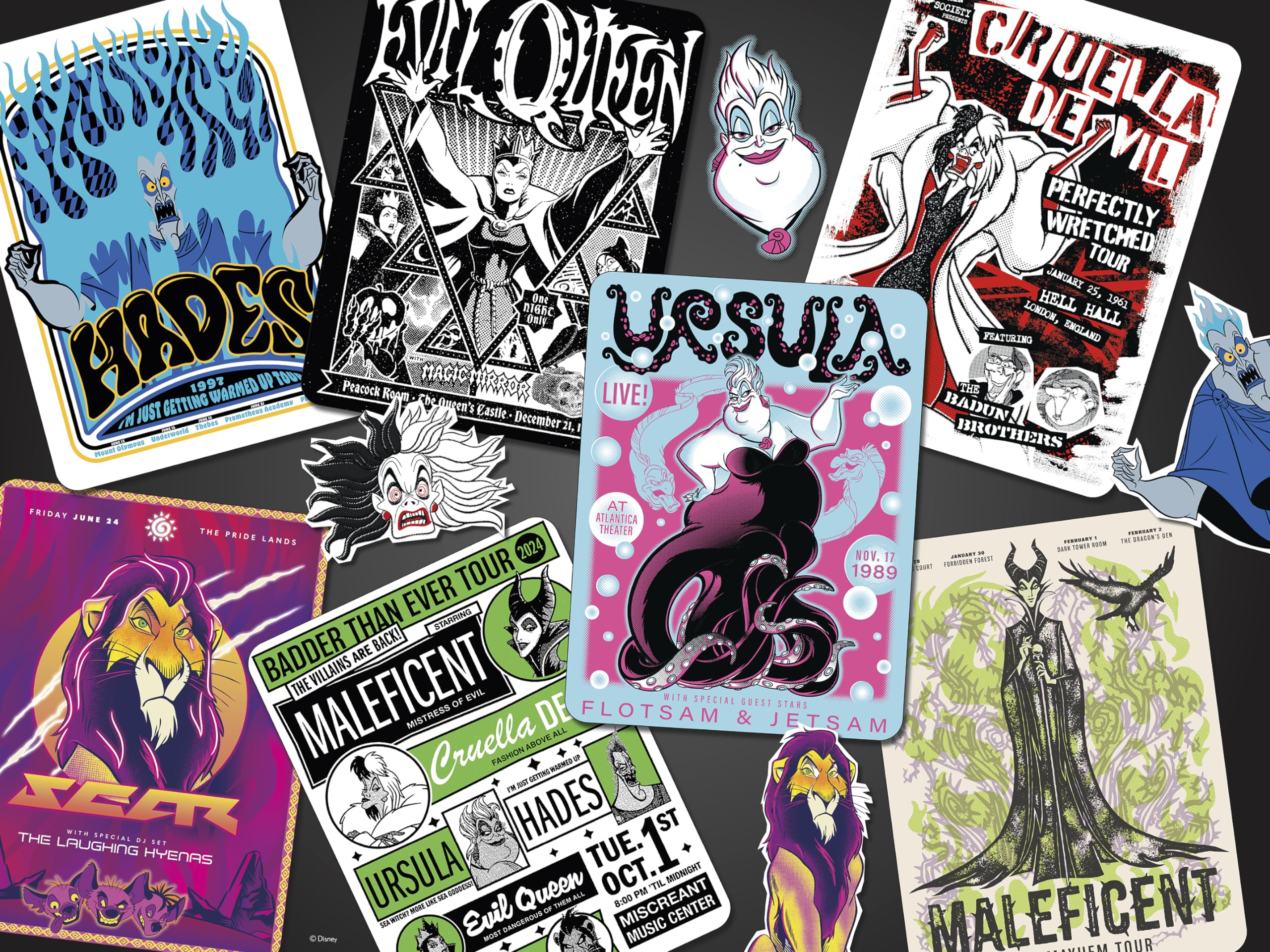 Amazon.com: Ceaco - Disney - Villains - Evergreen - 1500 Piece Jigsaw ...