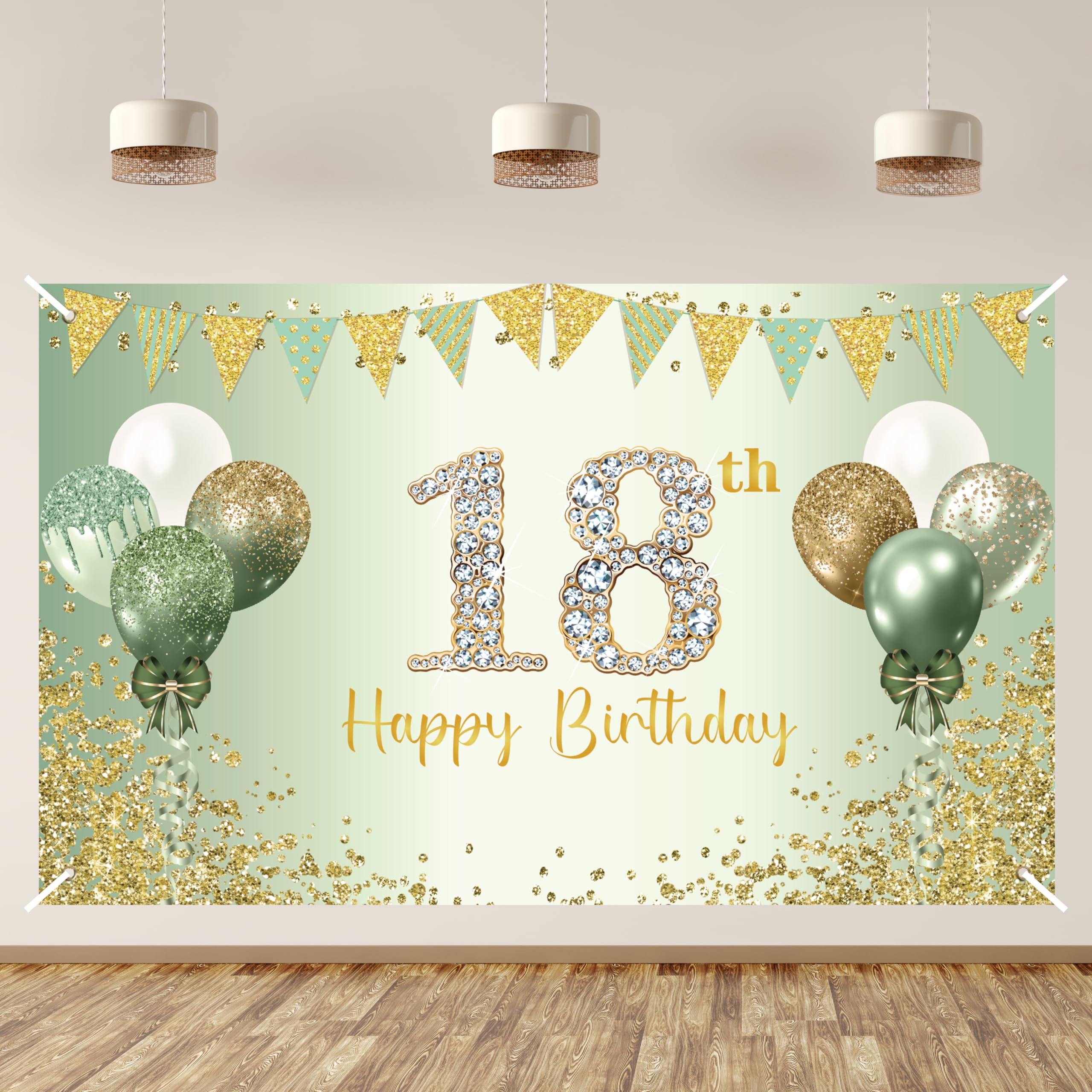 Happy 18th Birthday Signs 18th Birthday Decorations, Balloons