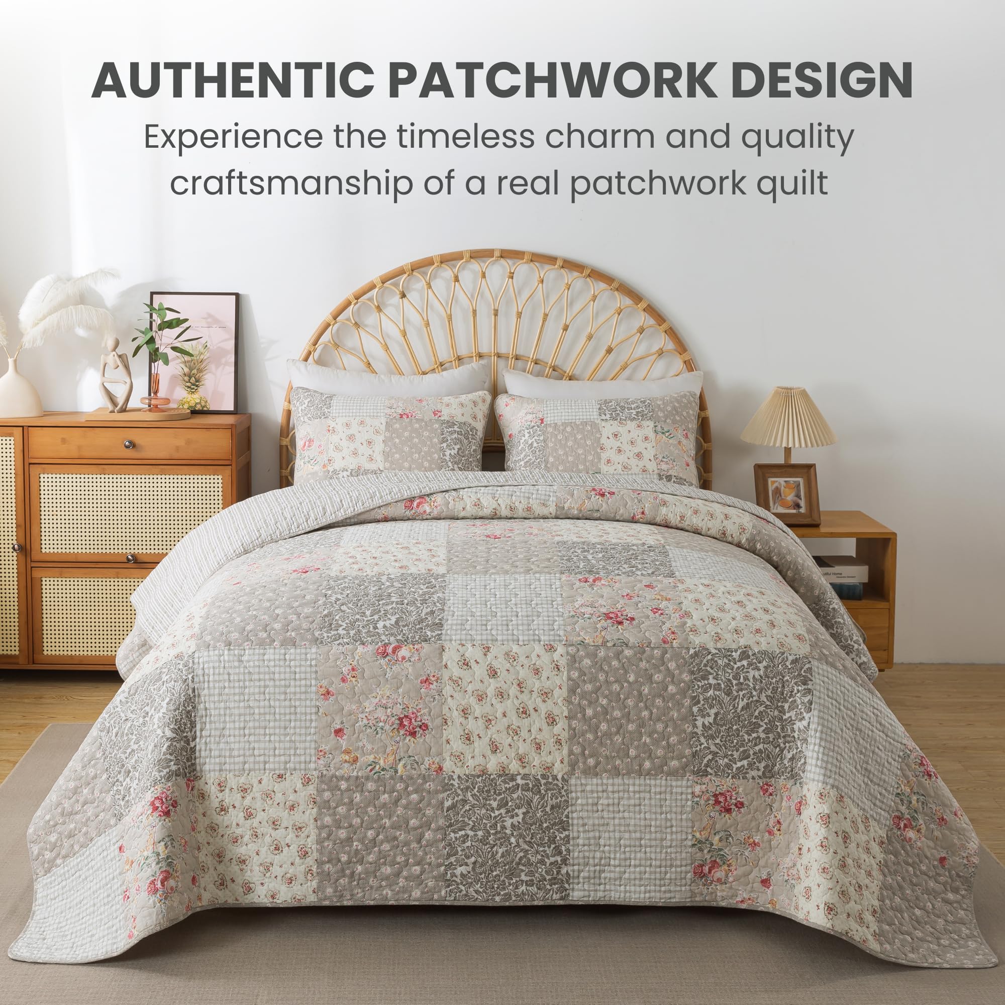 French Country Patchwork Quilt Florette French Country Style Plaid