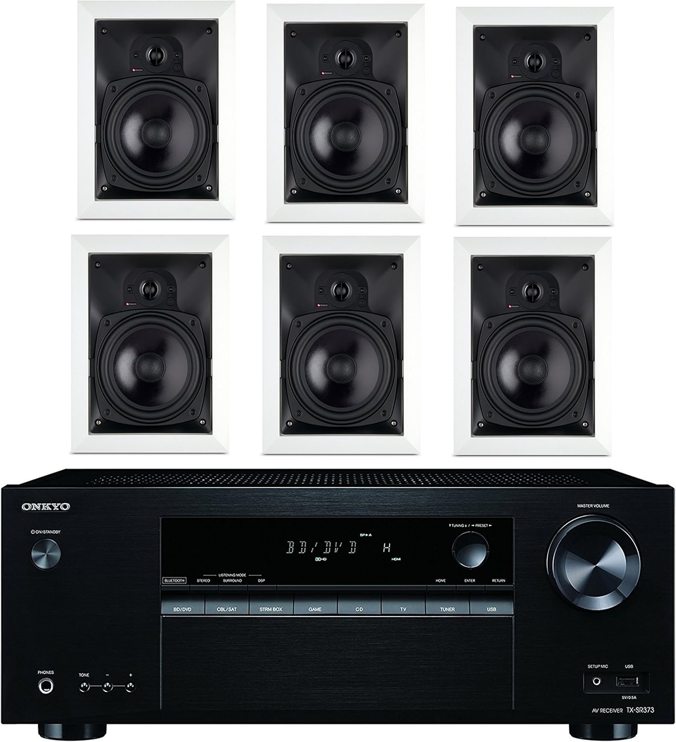 Amazon.com: Onkyo 5.2 Channel Full 4K Bluetooth AV Home Theater ...