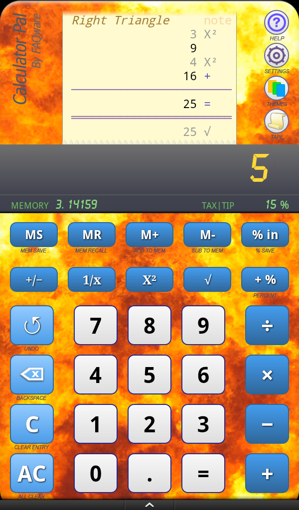 Calculator Pal with History Tape (Ad Free) - App on Amazon Appstore