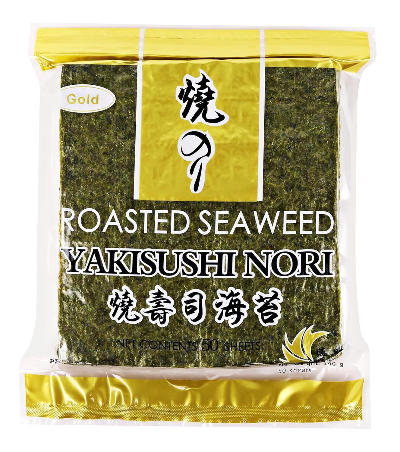 Flavoma Sushi Nori Sheets, 50 Sheets/140g [Roasted Seaweed Laver | Pack ...