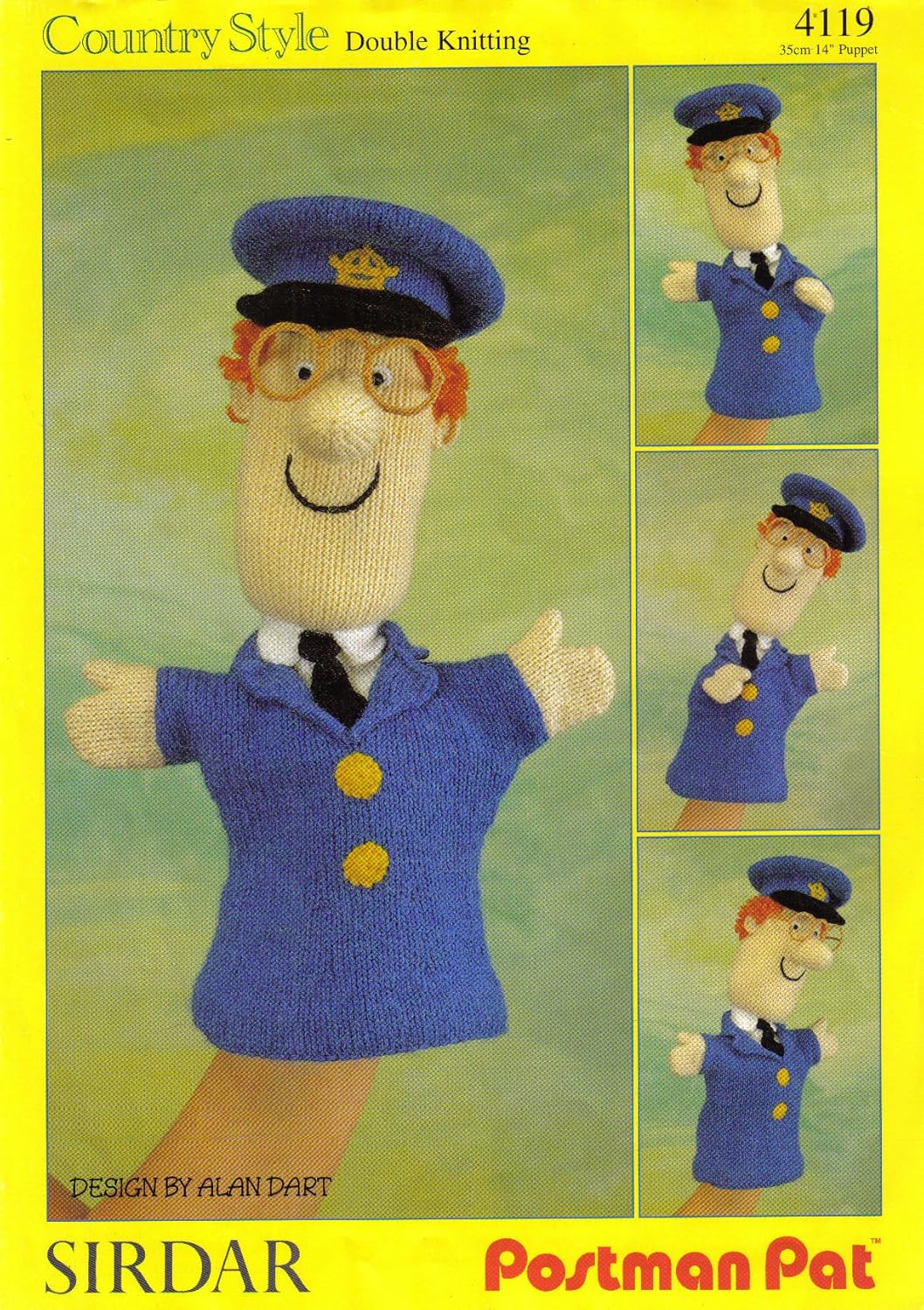 Sirdar Postman Pat Toy Glove Puppet by Alan Dart Knitting Pattern ...