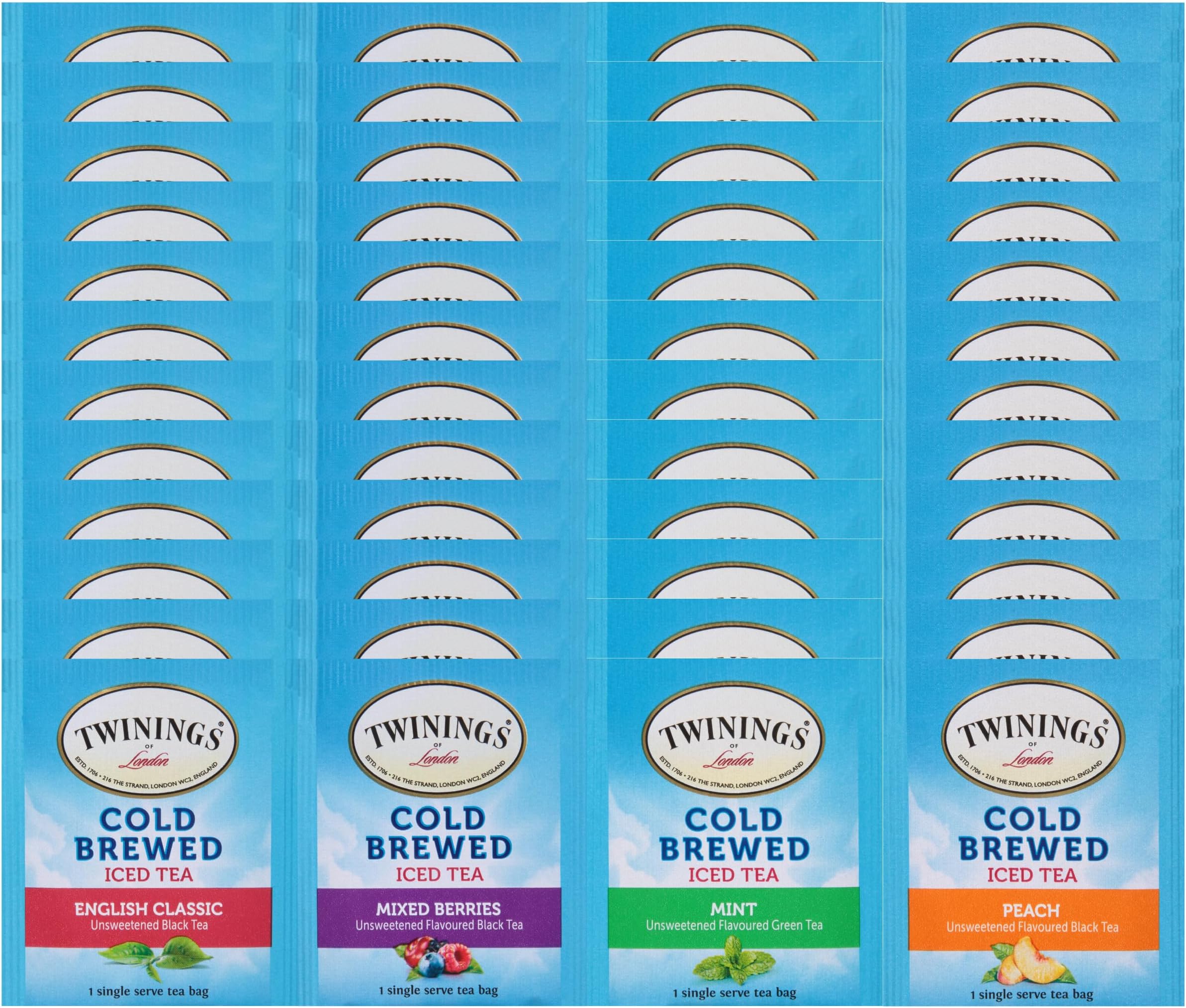 Amazon.com : Twinings Cold Brewed Iced Tea Bag Variety Sampler (Pack of ...