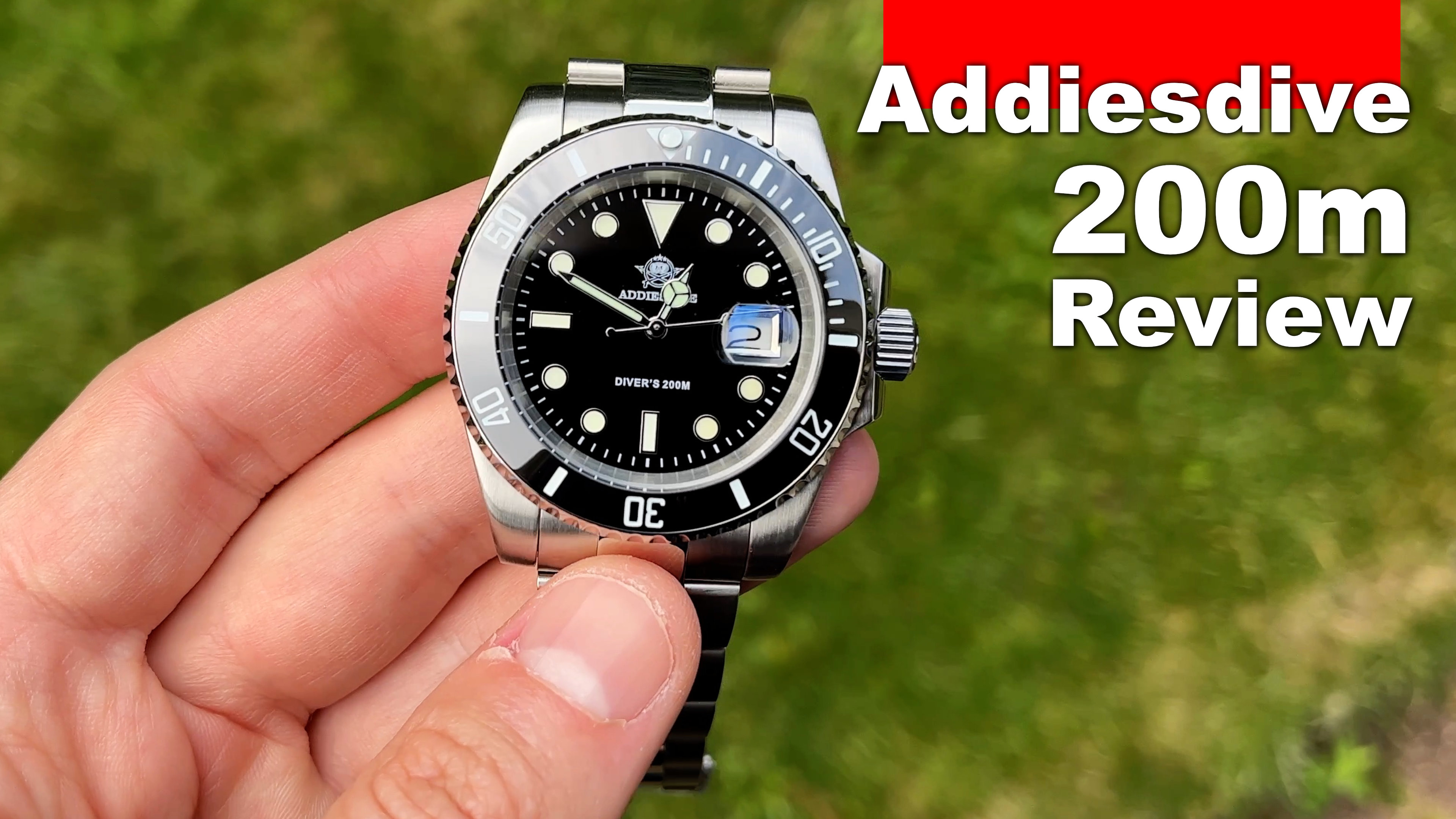 Watch Addiesdive 200m Quartz Diver Review on Amazon Live