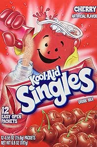 Kool-aid Singles Cherry (For 16.9-ounce Bottles), 12-count Packets (1 ...