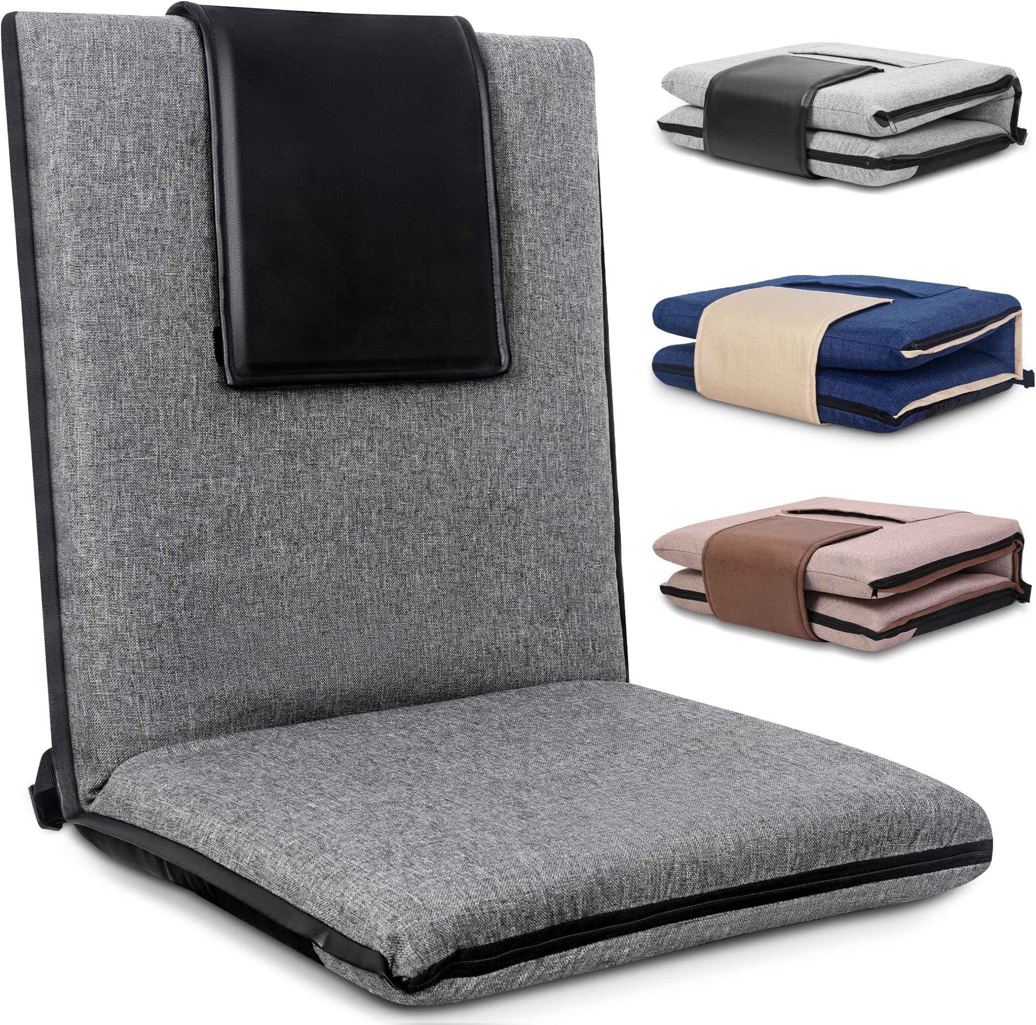 Amazon.com: Tiita Floor Chair with Back Support, Foldable Meditation ...