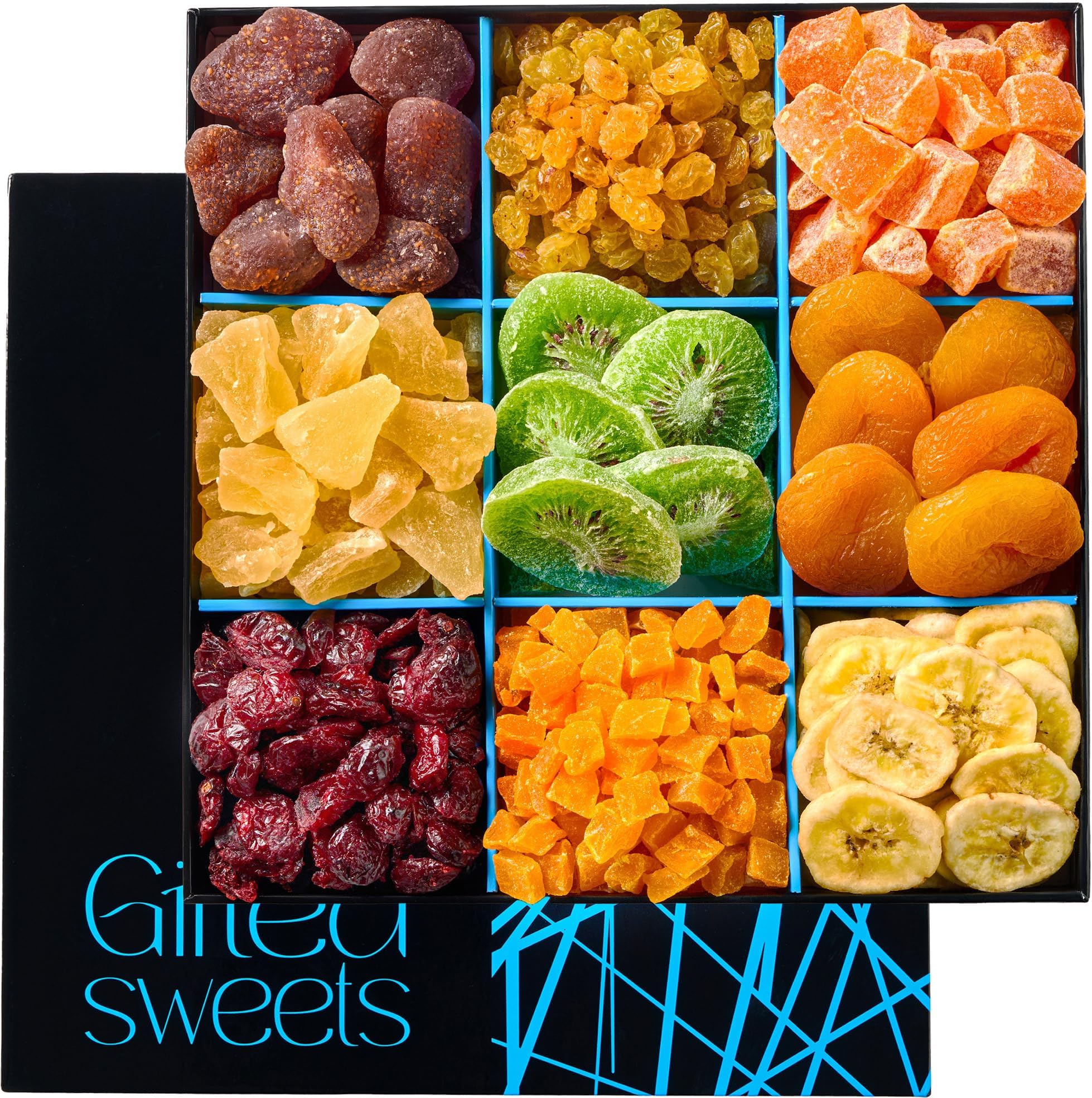 Amazon.com : Dried Fruit Gift Basket - 9 Sectional - Tropical ...