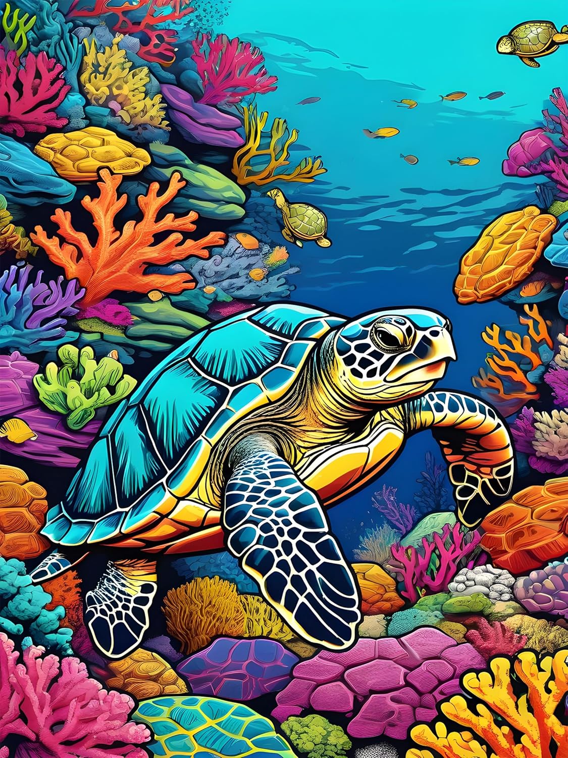 Amazon.com: Sea Turtles Diamond Art Painting Kits for Adults - Turtles ...
