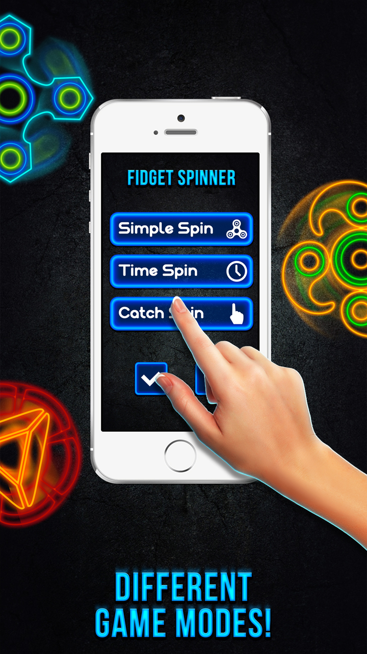 Awesome Fidget Spinner Game: Hand Spinning Toy | Rest and Relax Swiping ...