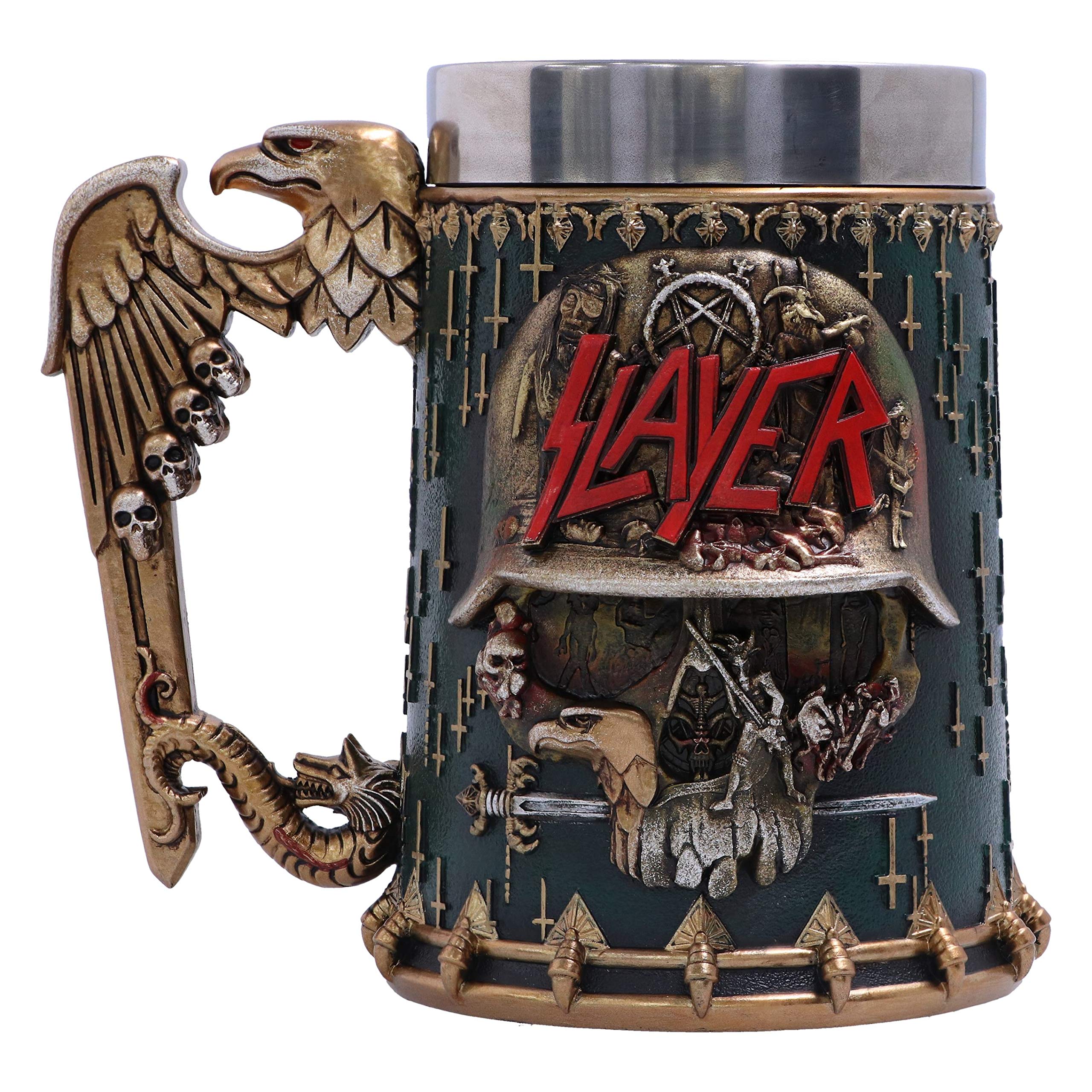 Snapklik.com : Officially Licensed Slayer Eagle Helmet Skull Logo Tankard