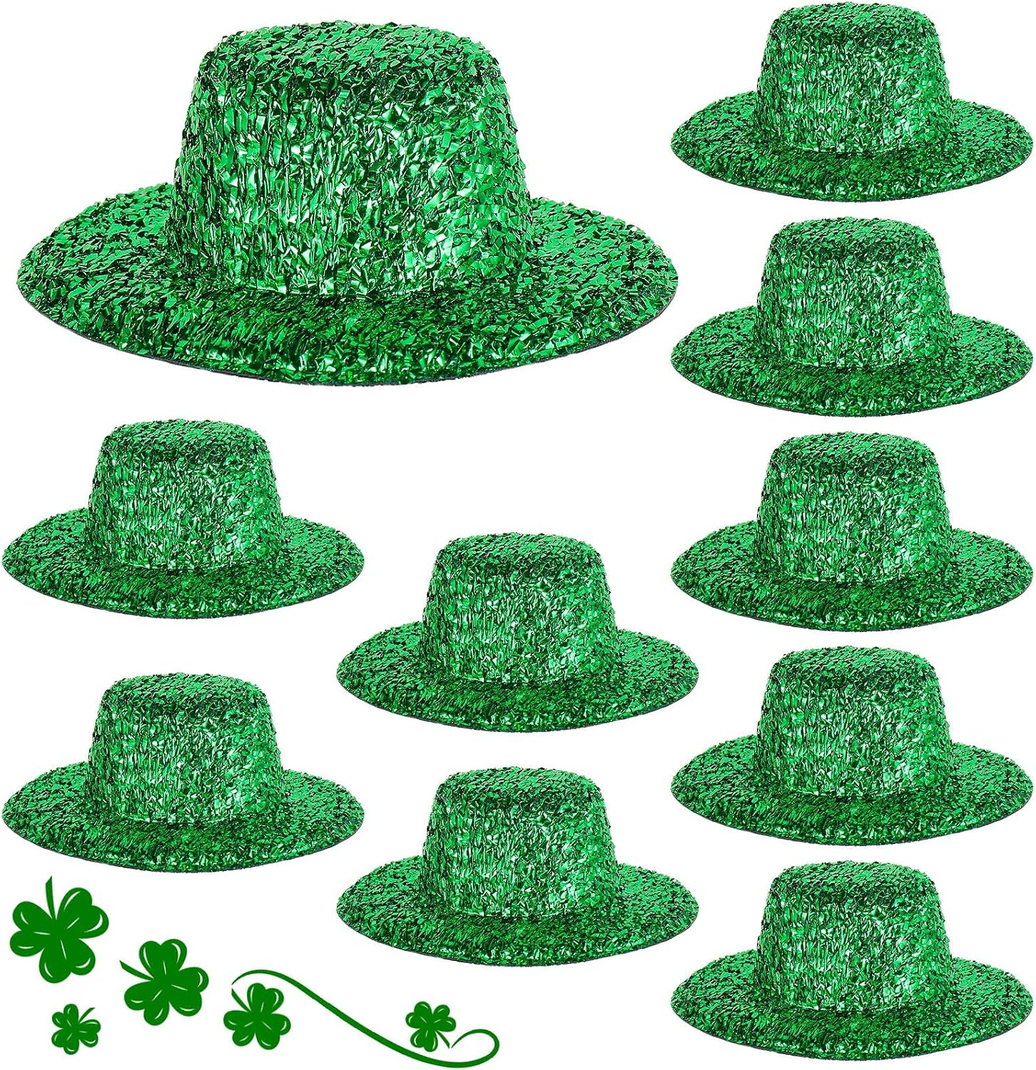 Amazon.com: Chuangdi 10 Pieces St Patrick's Day Mini Party Hats Tiny ...