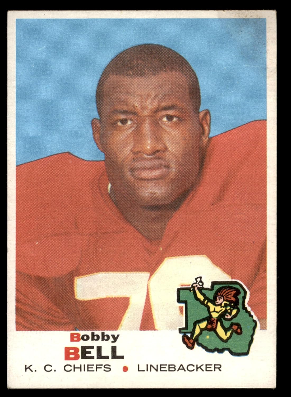 Amazon.com: 1969 Topps # 153 Bobby Bell Kansas City Chiefs (Football ...