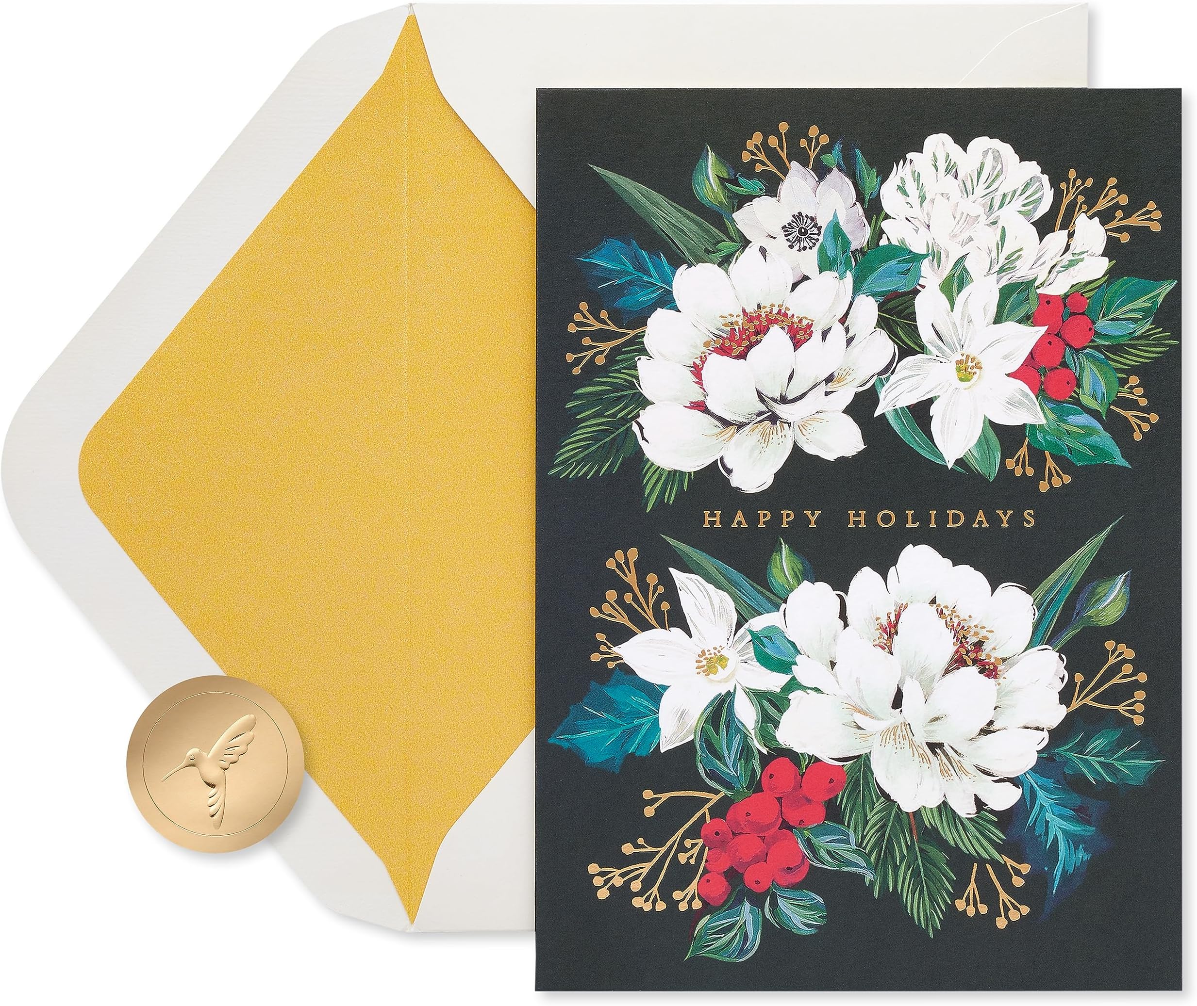 Amazon.com : Papyrus Christmas Cards Boxed with Envelopes, Best Wishes ...