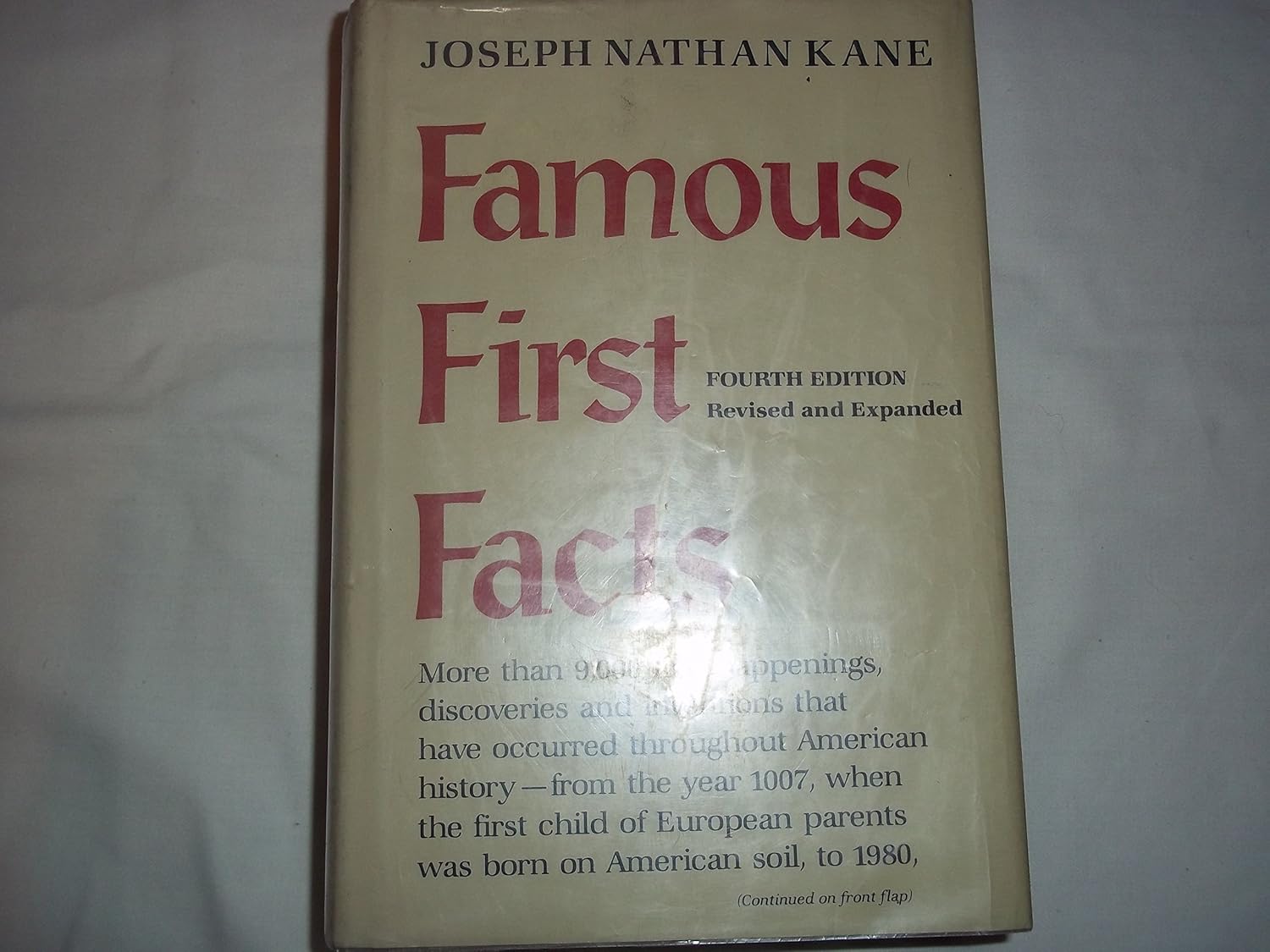 Amazon.com: Famous First Facts: A Record of First Happenings ...