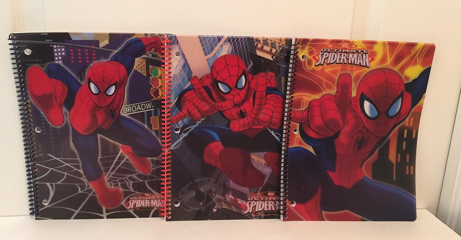 Amazon.com: Spider-man Spiral Book - Set of 3 - 100 Pages Each : Toys ...