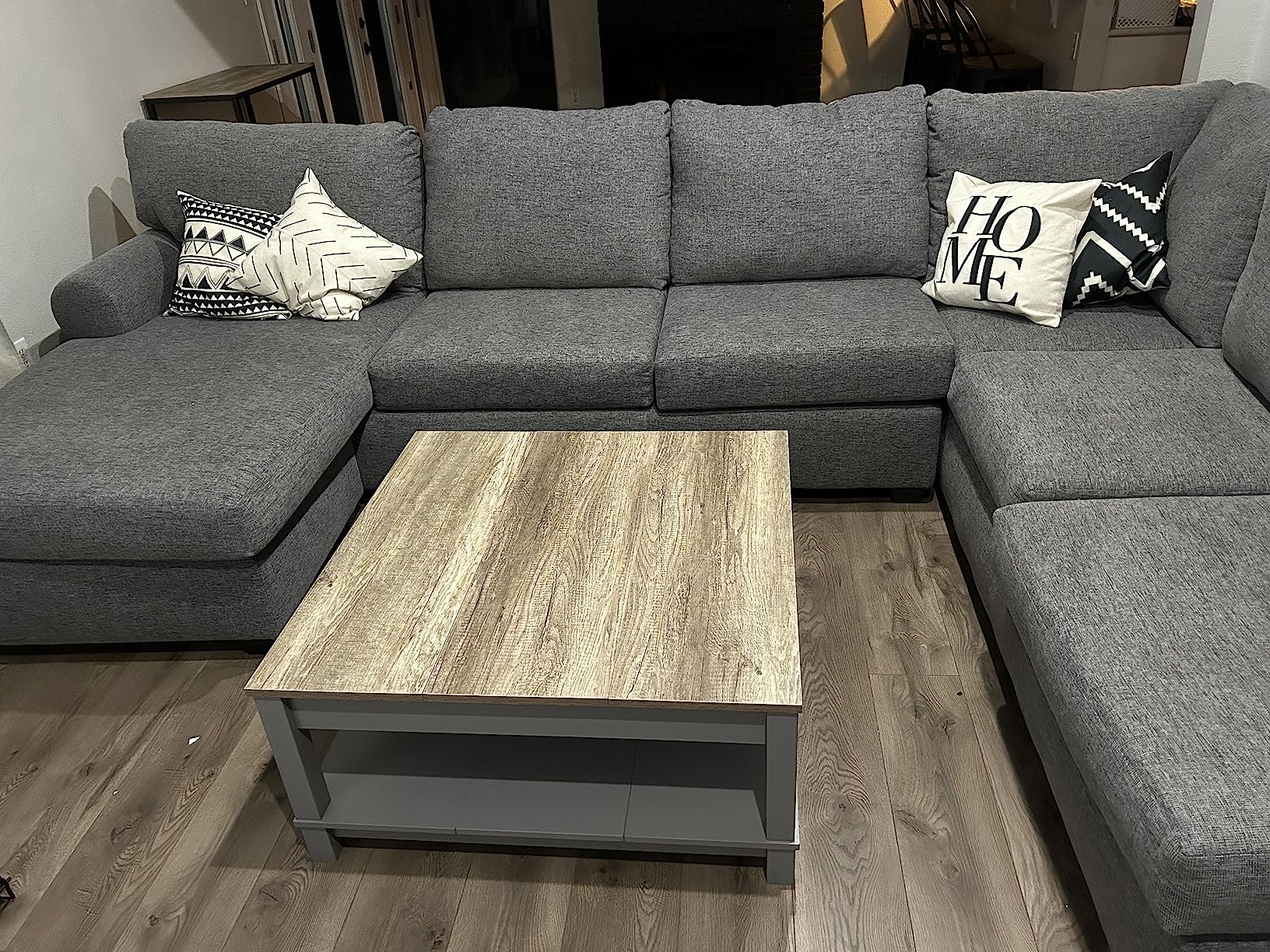 $18/mo - Finance Ameriwood Home Carver Coffee Table, Gray | Buy Now, Pay Later