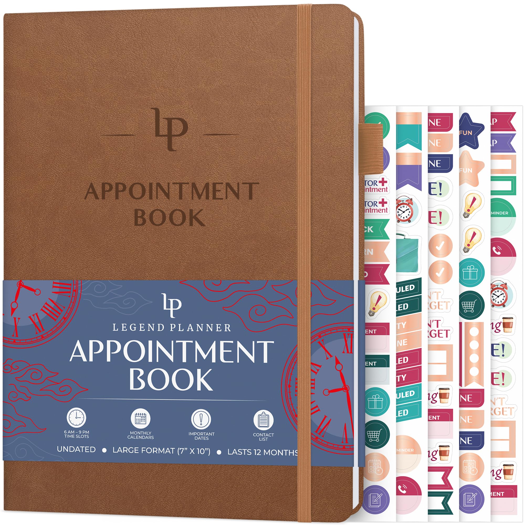 Amazon.com : Legend Appointment Book – Undated Weekly Planner with 6AM ...