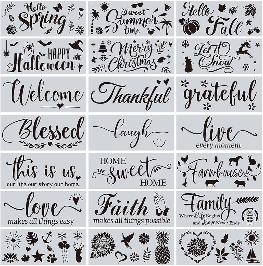 Laser Cut Stencil Letter