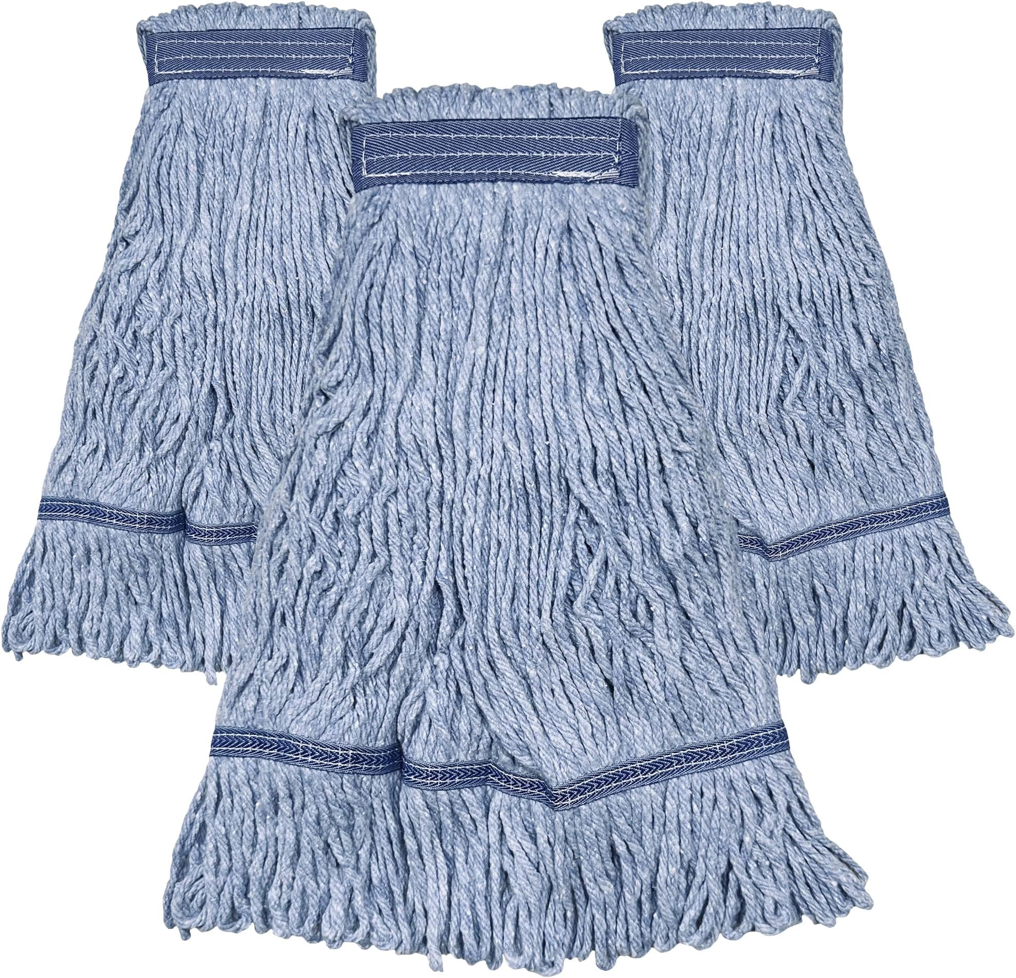 Amazon.com: GSD Brand Blue Commercial Mop Head Replacement. Looped End ...