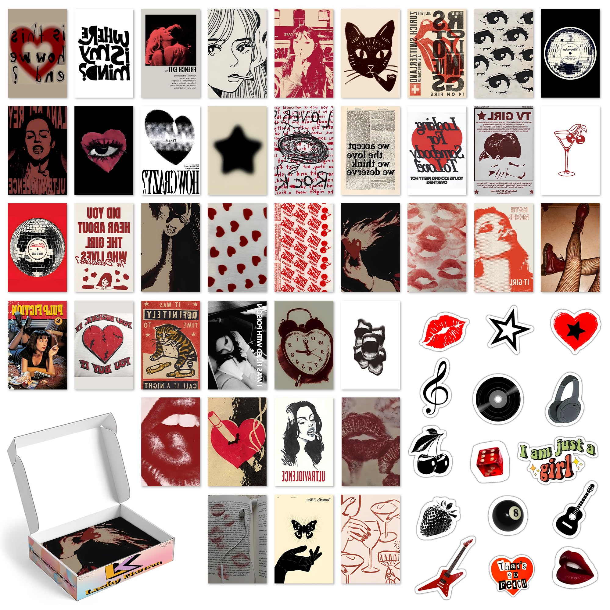 Amazon.com: Lucky Numen Downtown Girl Bedroom Decor Y2K Posters For ...