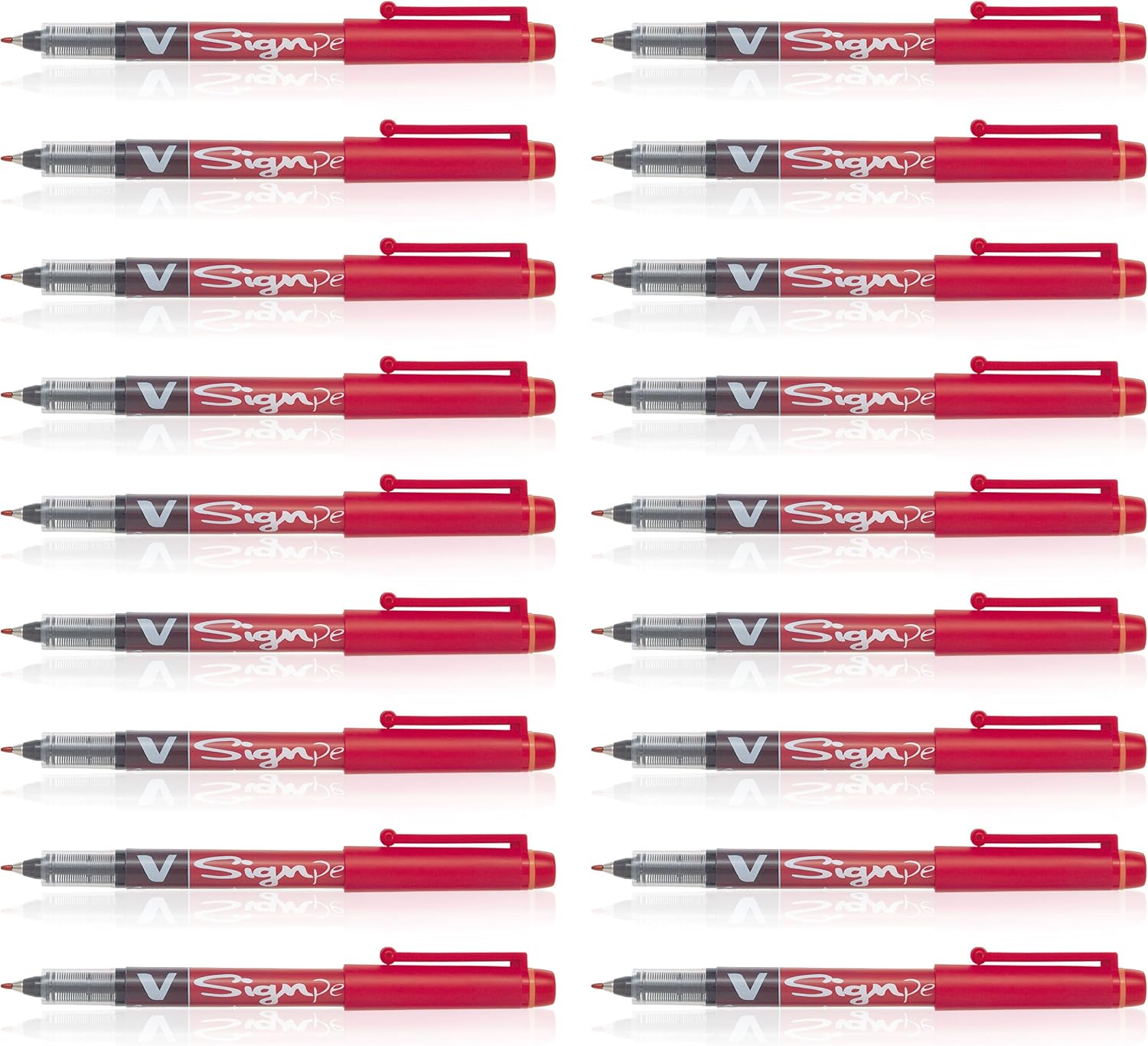 Amazon.com: Pilot 019594 V Sign Pen (Red - Pack of 18) : Office Products