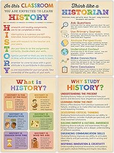 Amazon.com: Lalunia 4 Pcs Social Studies Classroom Decorations – US ...