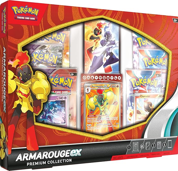 Amazon.com: Pokemon TCG Armarouge ex Premium Collection Box : Toys & Games