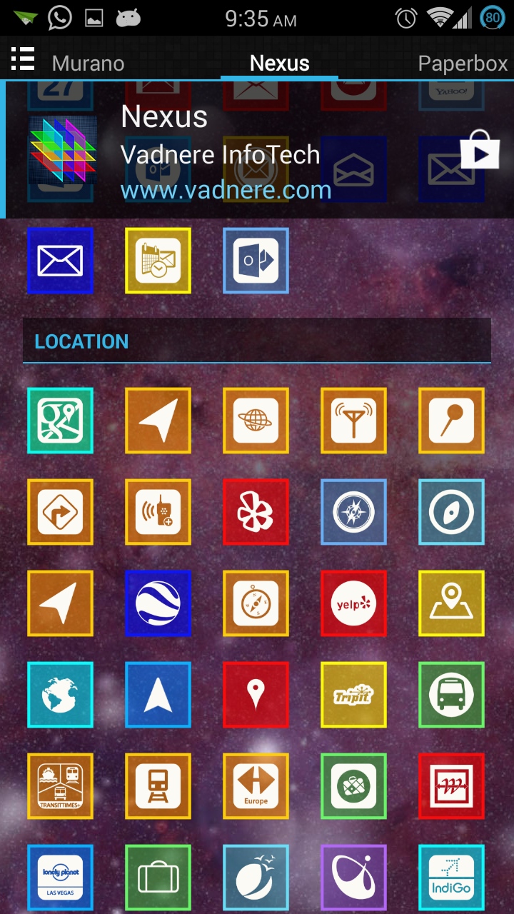 Nexus Theme - 1200+ Icon Pack - App on Amazon Appstore