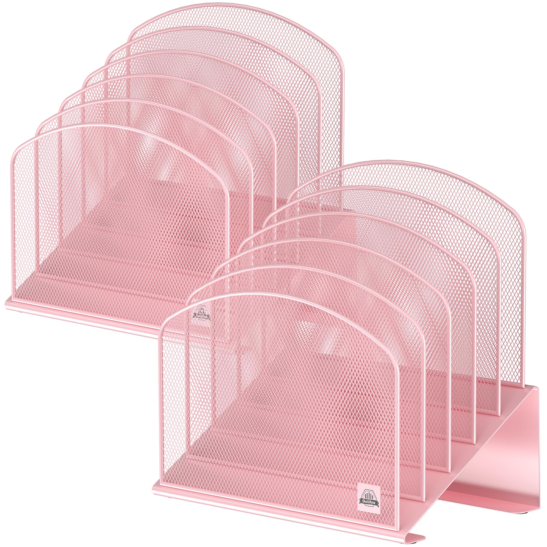 Amazon.com: Delifox Inclined Desk File Organizer, 5-Section Vertical ...