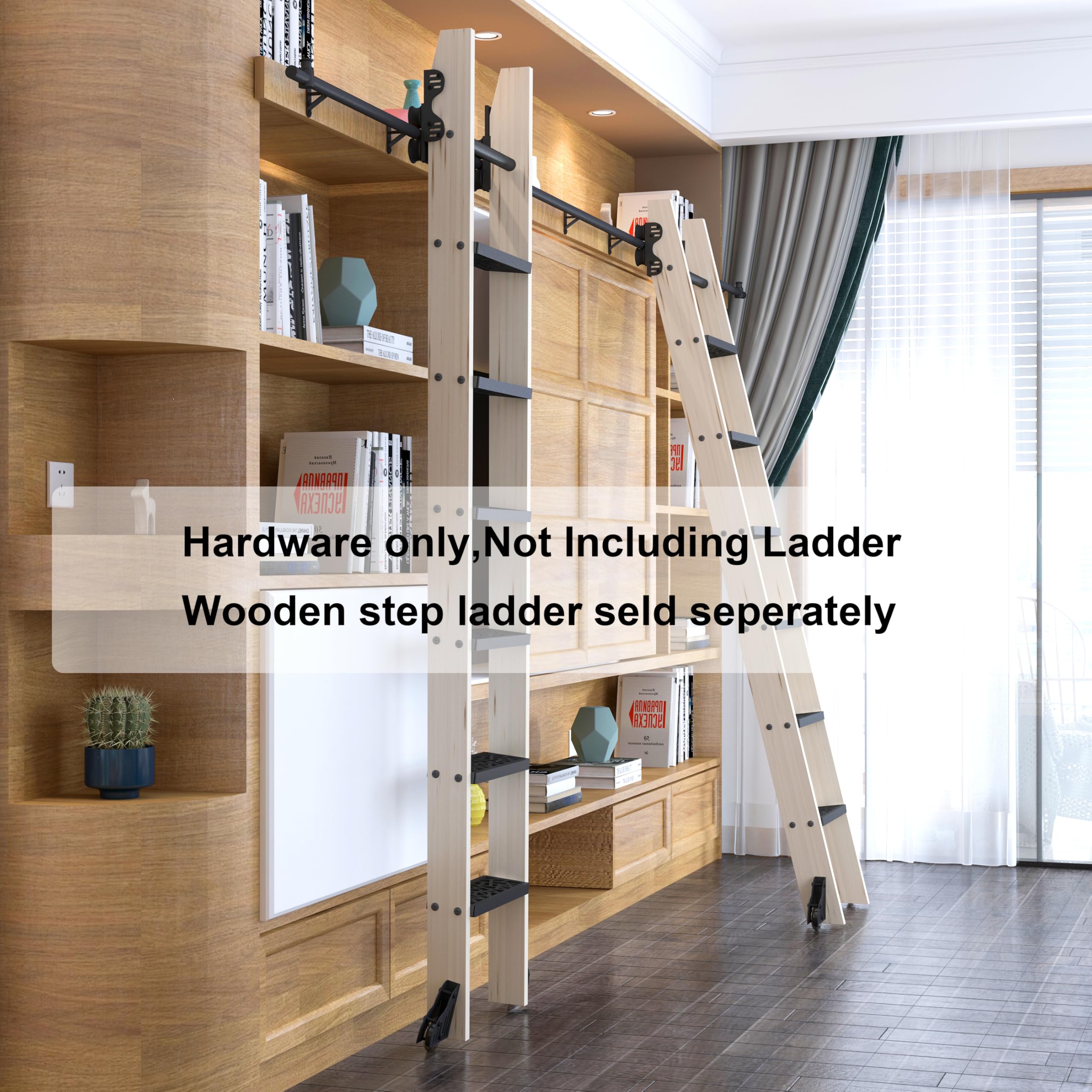 Sliding Library Ladder Uneven Floor How To Build A Rolling Library