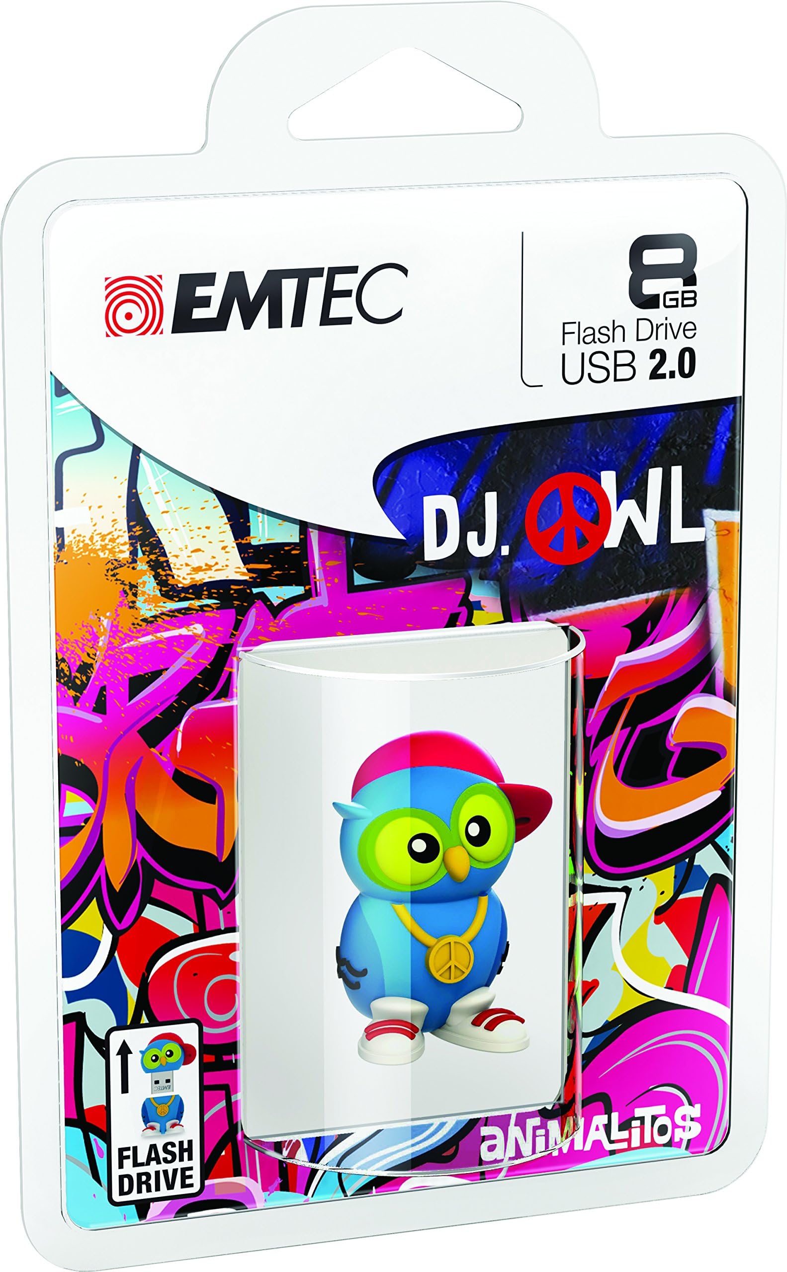Amazon.com: Emtec Peanuts 2.0 USB Flash Drive (ECMMD8GPN103) : Electronics