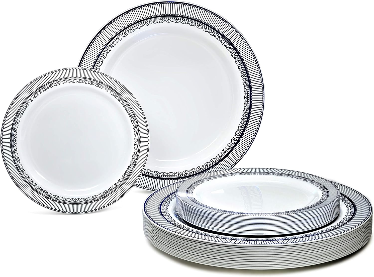 Amazon.com: OCCASIONS 120 Plates Pack,(60 Guests) Heavyweight Premium ...